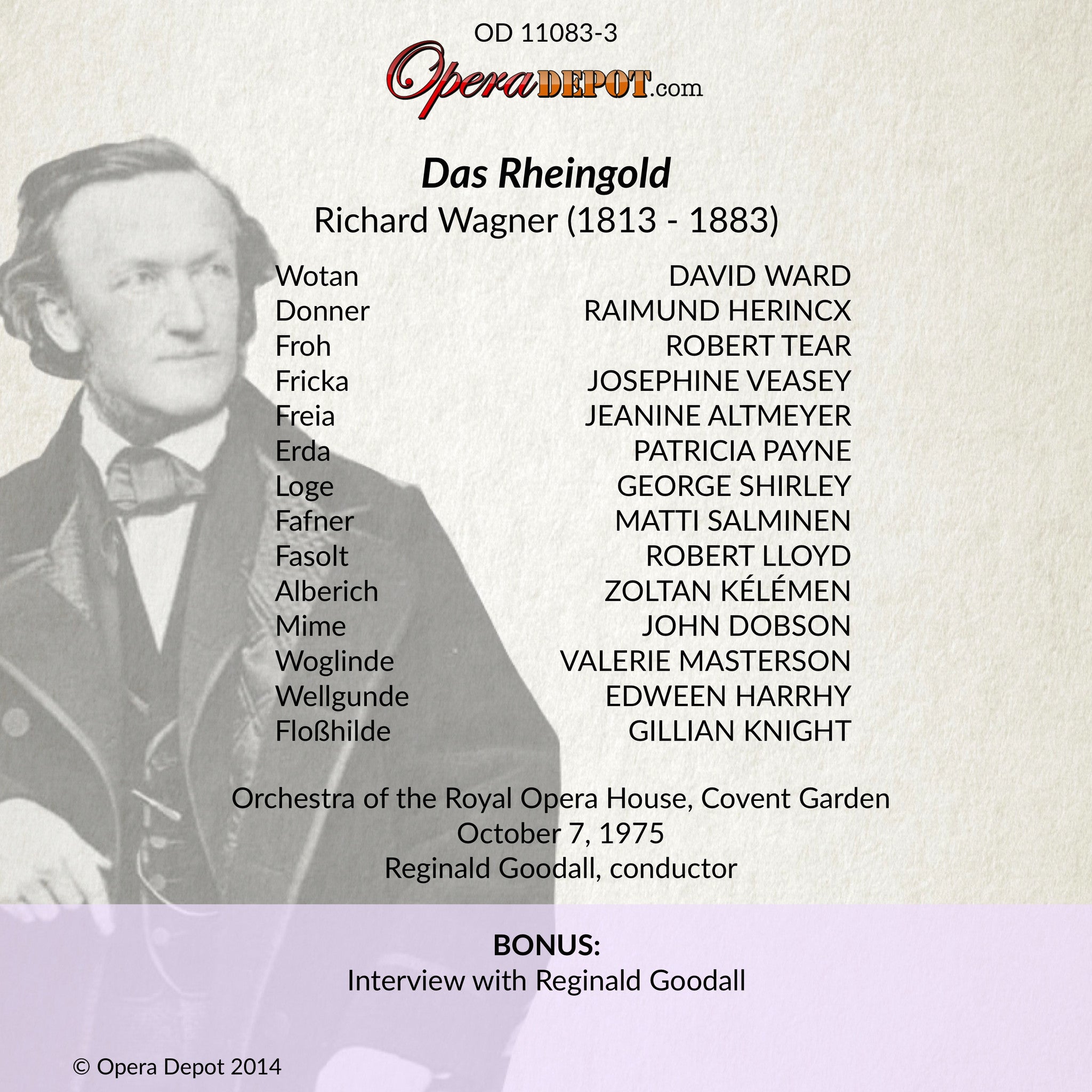 Wagner: Parsifal - Vickers, Shuard, Frick, Bailey, Langdon, Te Kanawa;