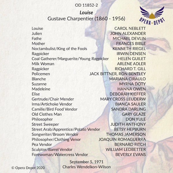 Charpentier: Louise - Neblett, Alexander, Devlin, Bible, Riegel, Dense